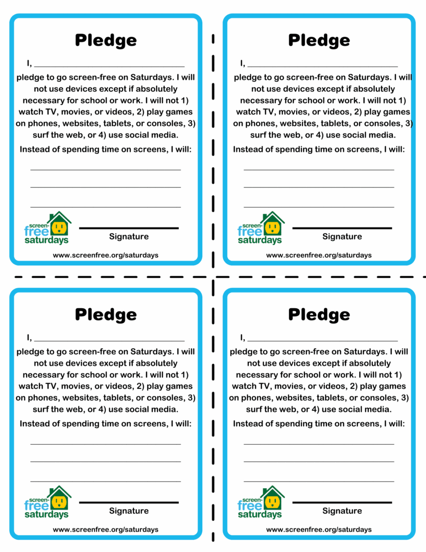 Resources For Screen-Free Saturdays - Screen-Free Week