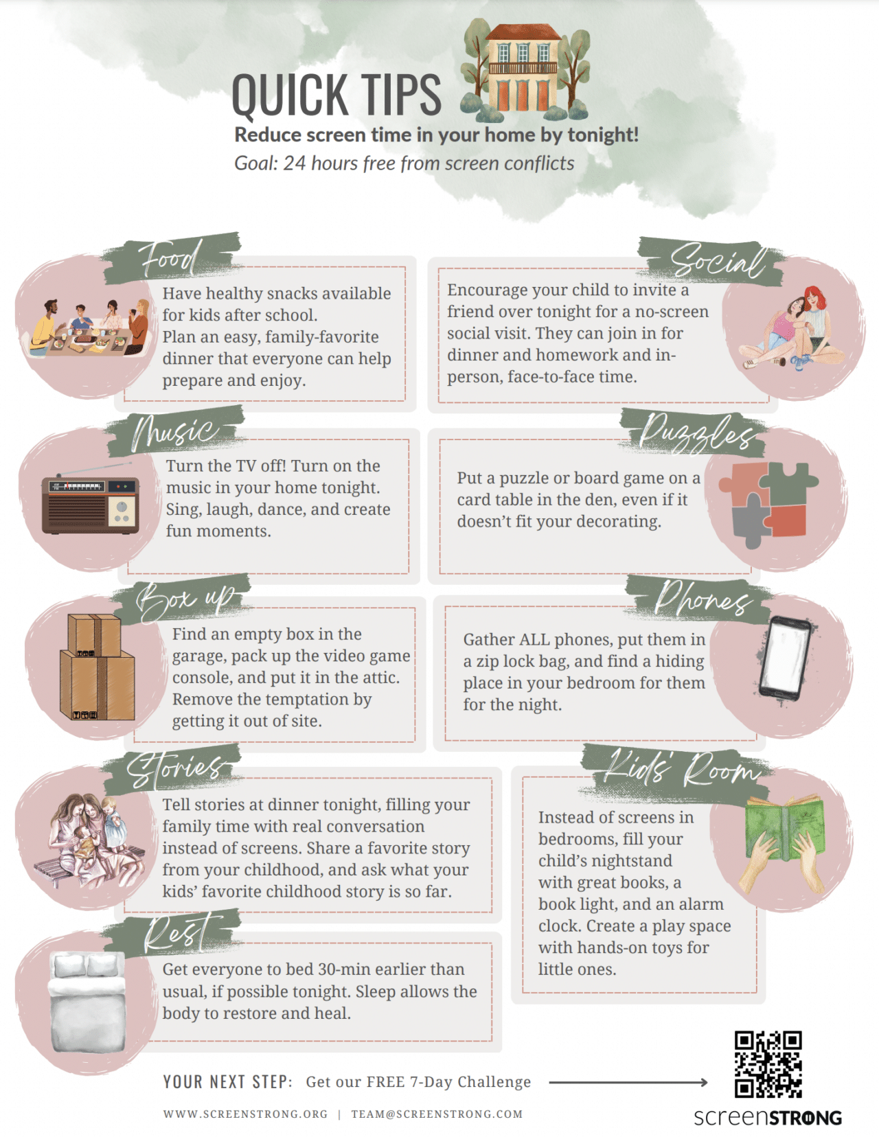 ScreenStrong's Quick Tips - Screen-Free Week